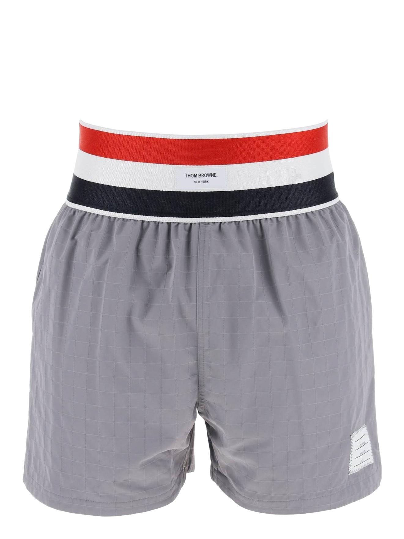 THOM BROWNE Thom Browne Ripstop Logo Tag Bermuda Shorts